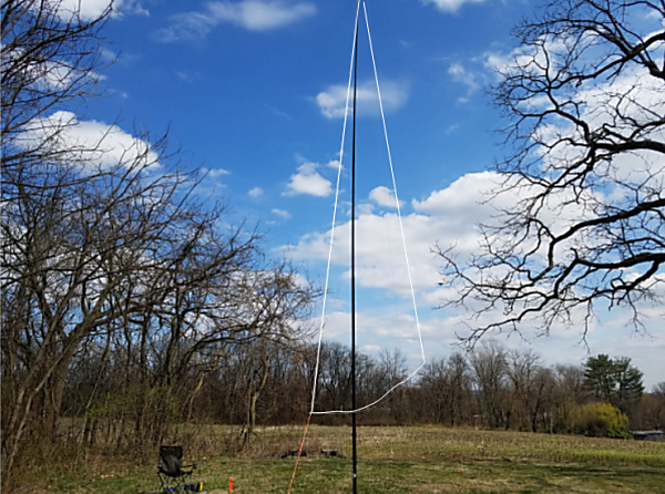 Speaker Wire Delta Loop – WB3GCK QRP Amateur Radio